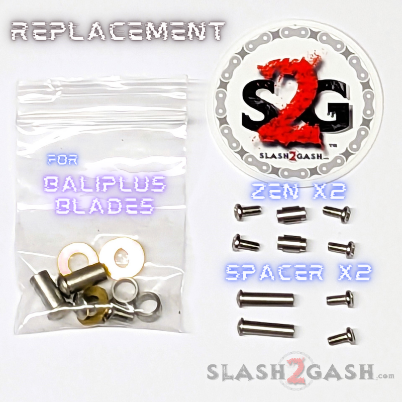 Balisong Spare Hardware Kit for TheONE REPLICANT (clone) – Slash2Gash