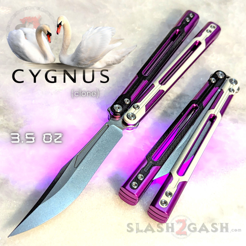 TIANQI Cygnus clone Balisong Butterfly Knife - Aluminum w/ G10 – Slash2Gash