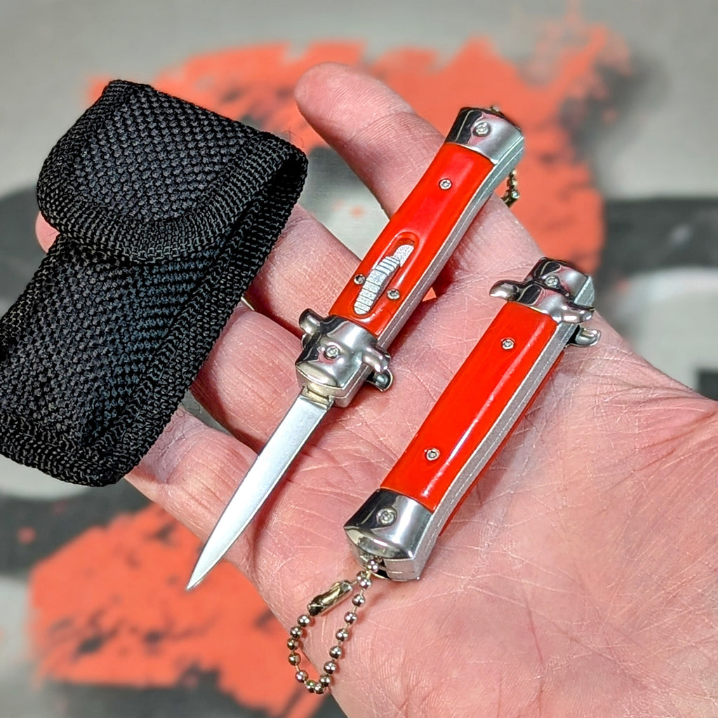 Mini Stiletto OTF Knife Small Cali Legal Switchblade - Asst. colors ...