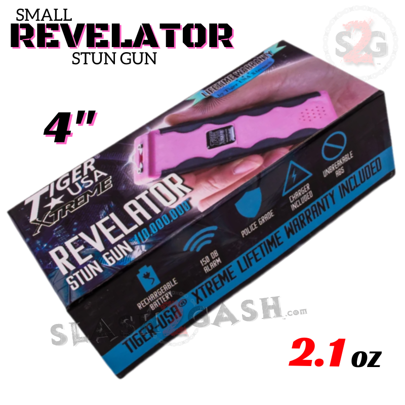STUN GUN 110M Volts Tiger USA Revelator - Assorted Colors – Slash2Gash