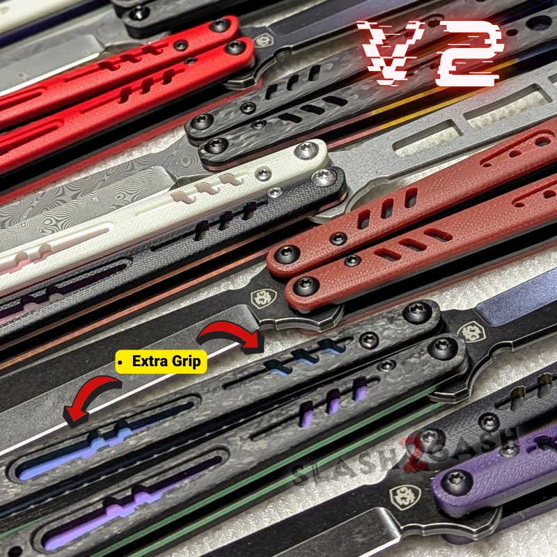S2G FrankenREP Balisong clone TITANIUM Butterfly Knife - V2 (Carbon Fi ...