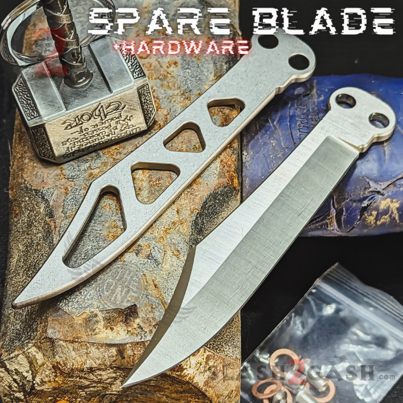 TheONE Channel Butterfly Knife TITANIUM Balisong (clone) - Hammer CHAB ...