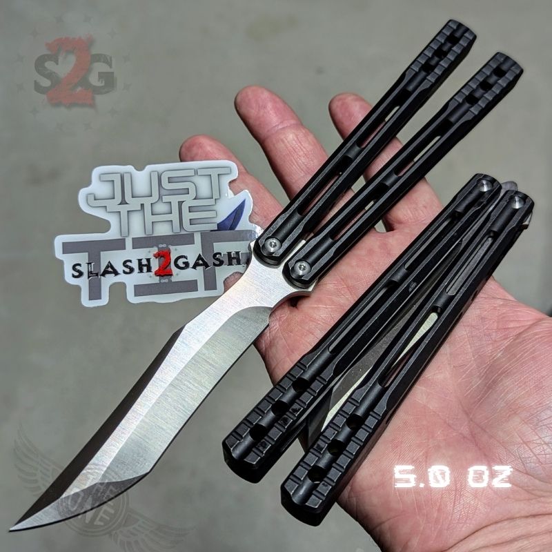 TheONE Channel Balisong TITANIUM Butterfly Knife D2 Orca - (clone ...