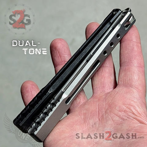 TheONE Channel Balisong TITANIUM Butterfly Knife D2 Orca - (clone ...