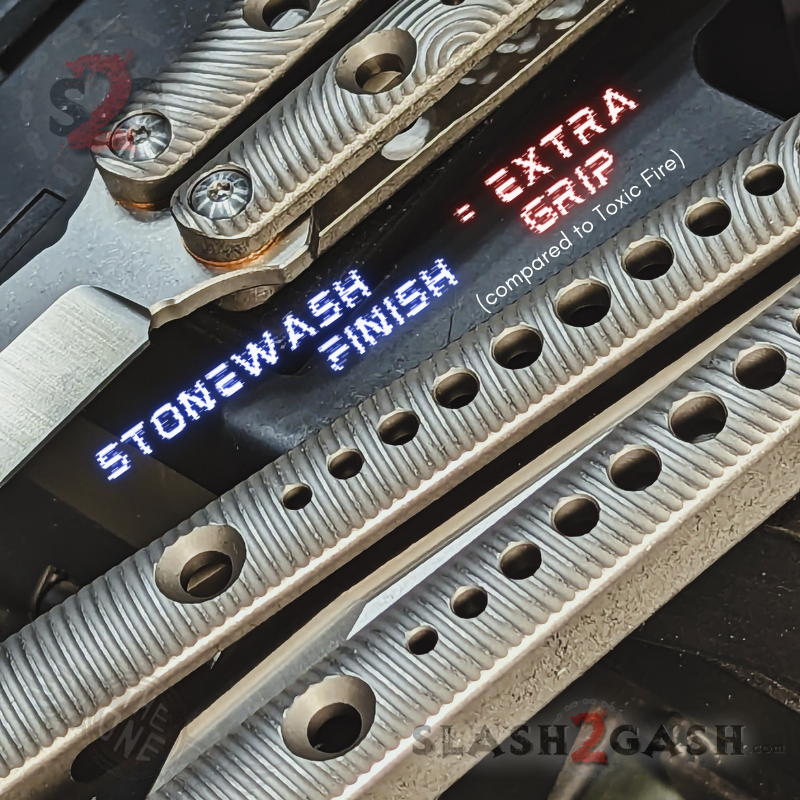 TheONE Squiggle REP Butterfly Knife TITANIUM Balisong (clone) - Channe ...