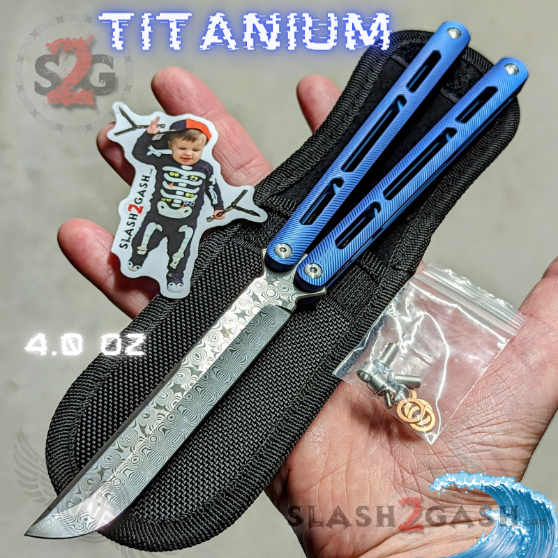 TheONE Tsunami Clone TITANIUM Balisong Butterfly Knife - Channel ...