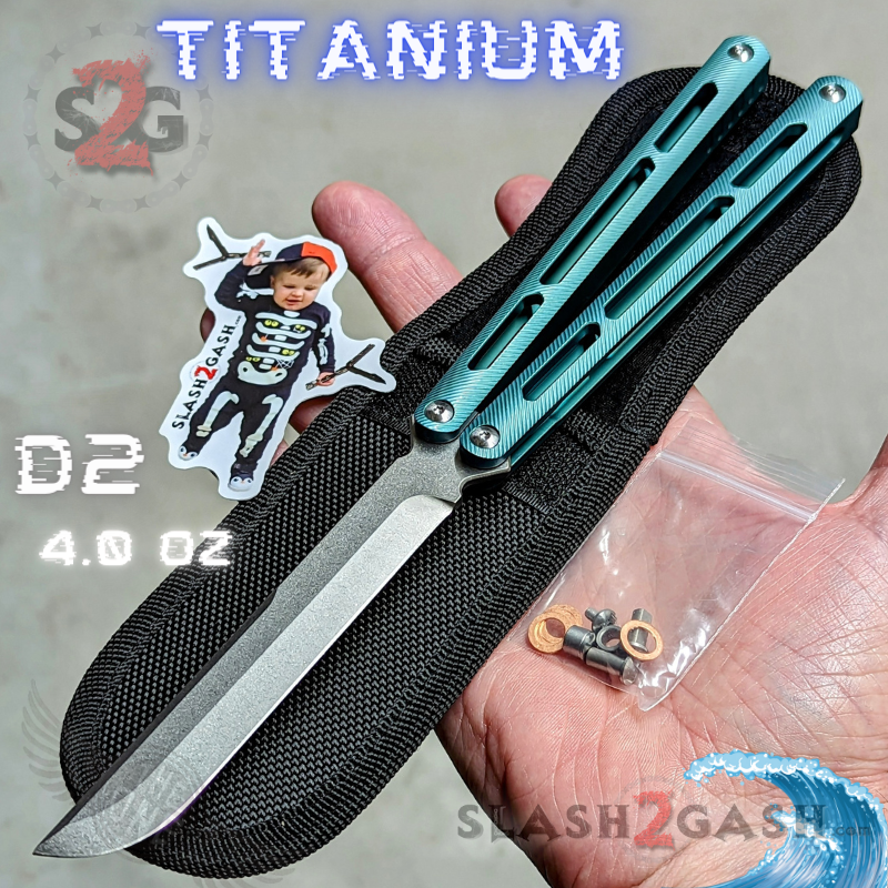 TheONE Tsunami Clone TITANIUM Balisong Butterfly Knife - Channel ...