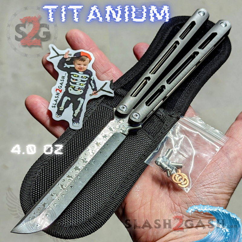TheONE Tsunami Clone TITANIUM Balisong Butterfly Knife - Channel ...