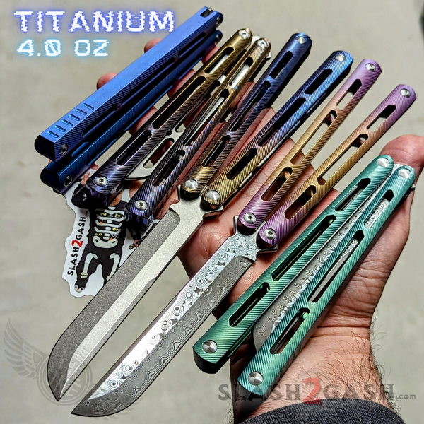 TheONE Tsunami Clone TITANIUM Balisong Butterfly Knife - Channel ...