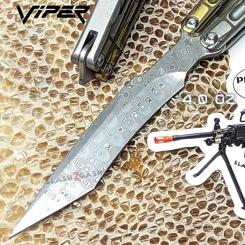 TheONE Viper Clone TITANIUM Balisong Butterfly Knife - Channel – Slash2Gash