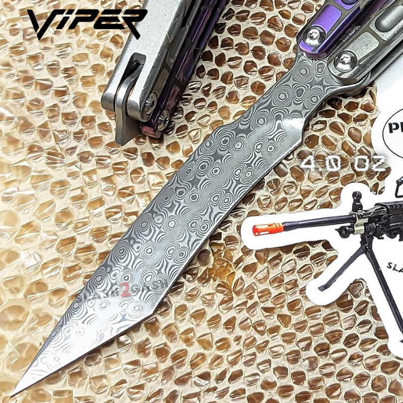 TheONE Viper Clone TITANIUM Balisong Butterfly Knife - Channel – Slash2Gash