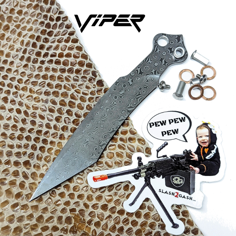 TheONE Viper Clone TITANIUM Balisong Butterfly Knife - Channel – Slash2Gash