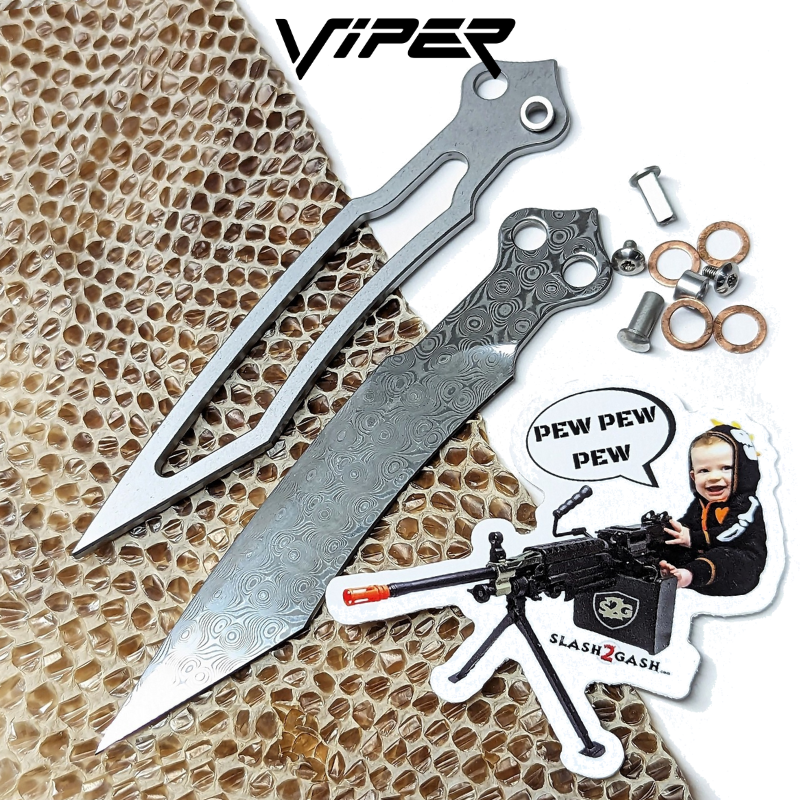 TheONE Viper Clone TITANIUM Balisong Butterfly Knife - Channel – Slash2Gash