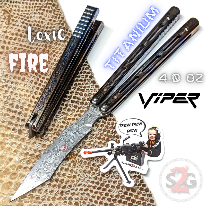 TheONE Viper Clone TITANIUM Balisong Butterfly Knife - Channel – Slash2Gash