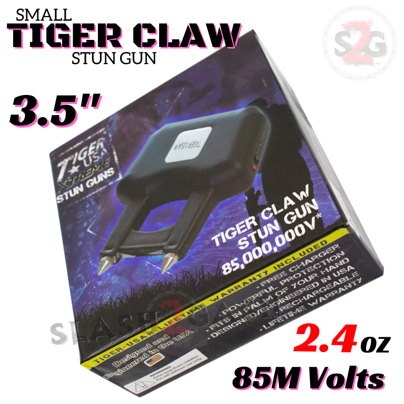 STUN GUN 85M Volts Tiger USA Rechargeable Self Defense - Pink Tiger Cl ...