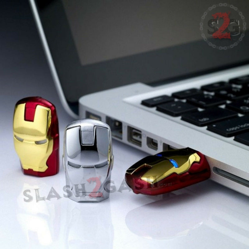 Iron Man USB Flash Drive 2.0 w/ LED Light-up Eyes 16gb Memory Stick ...