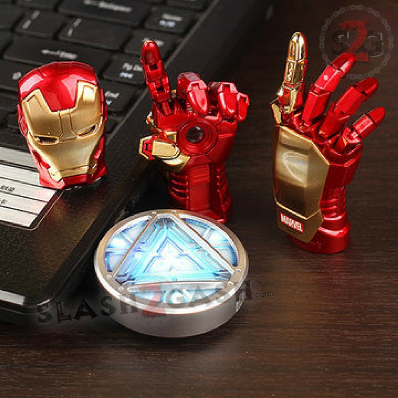 Iron Man USB Flash Drive 2.0 w/ LED Light-up Eyes 16gb Memory Stick ...