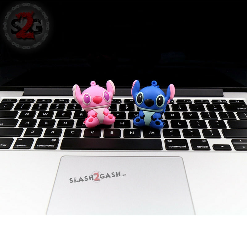 Cute Cartoon Stitch USB Flash Drive 2.0 Rubber Memory Stick 16gb ...