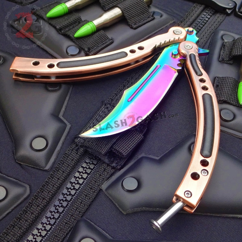 22 colors CSGO Butterfly Knife SHARP 440C Counter Strike Balisong ...