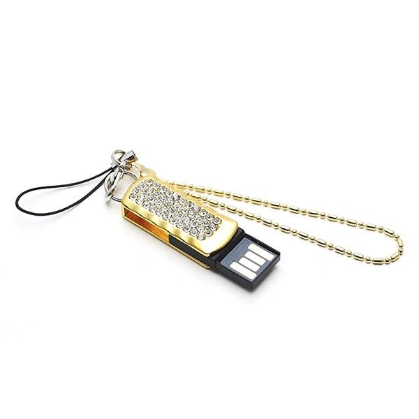 Fashion Mini Crystal Keychain Jewelry USB Flash Memory Drive 4 Colors ...