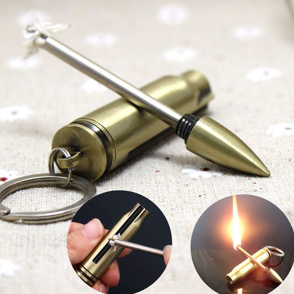 Bullet Fire Starter - Emergency Permanent Match Survival Key Chain ...