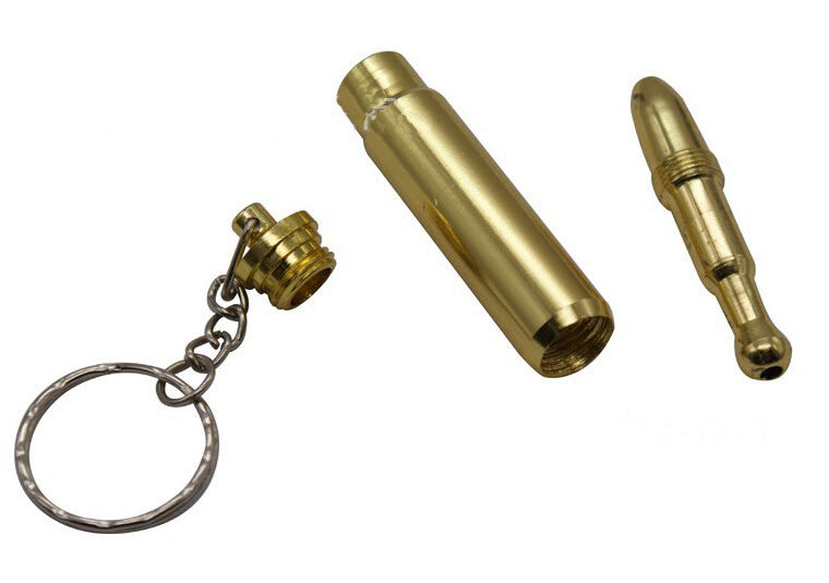 Bullet Keychain Pipe - Discreet One Hitter Hidden Smoking Pipe – Slash2Gash