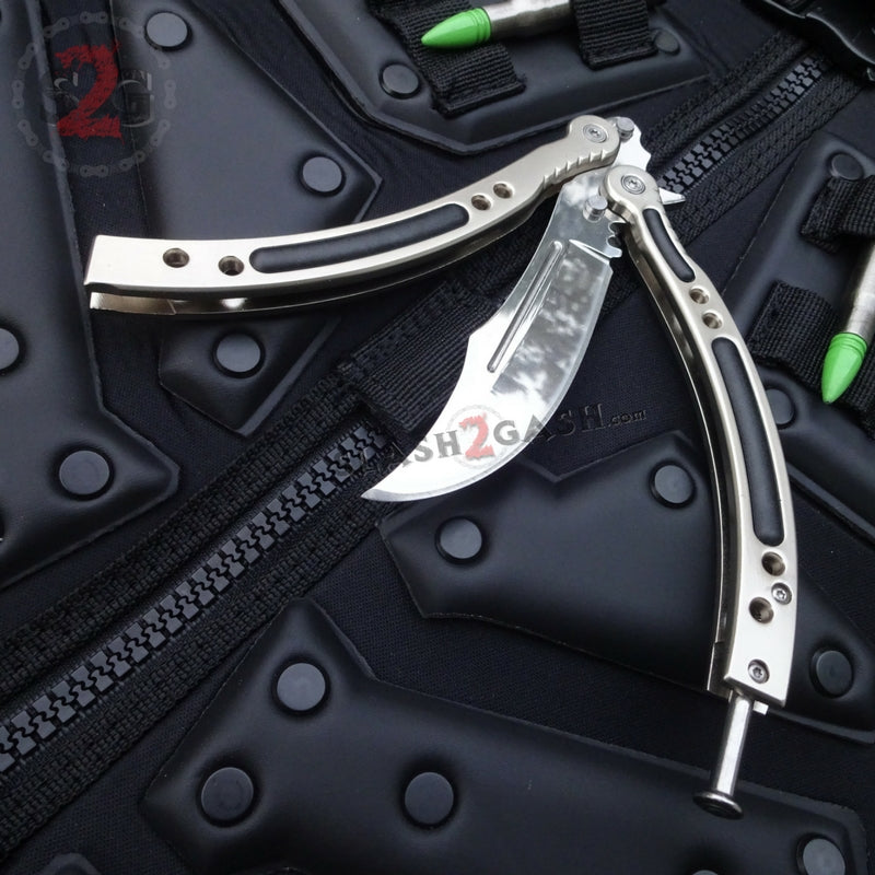 22 colors CSGO Butterfly Knife SHARP 440C Counter Strike Balisong ...