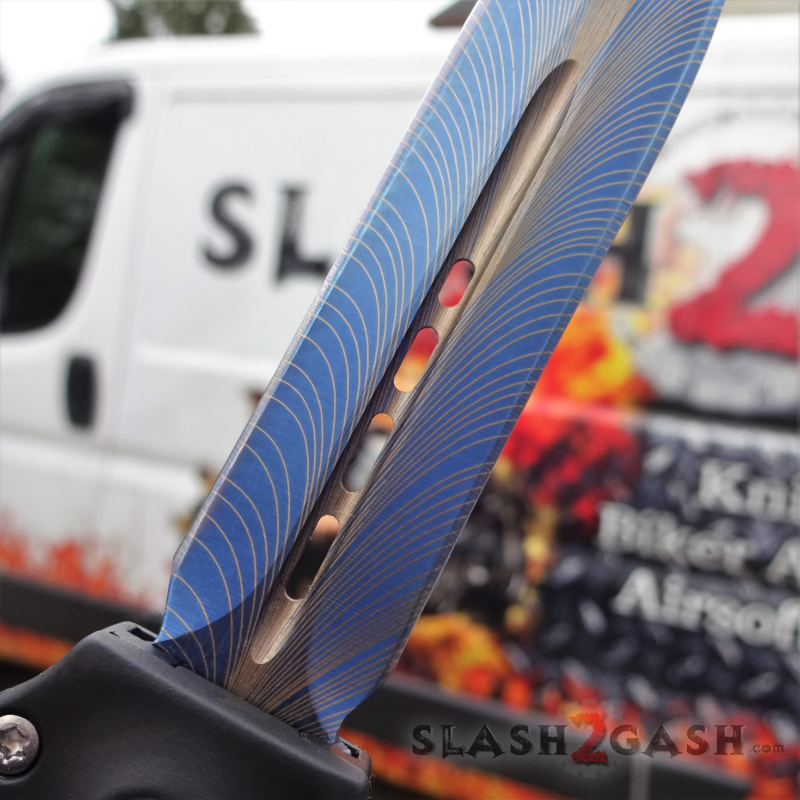 Crypt Keeper OTF Knife Automatic Switchblade - Blue Spectrum – Slash2Gash