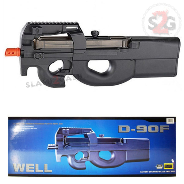WELL D90F Airsoft SMG (P90) Full Auto Electric AEG Rifle – Slash2Gash