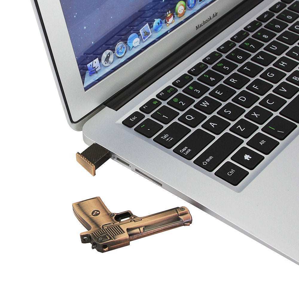 Desert Eagle Pistol Gun USB Flash Drive 2.0 Metal w/ Mag 16 GB 32 GB ...