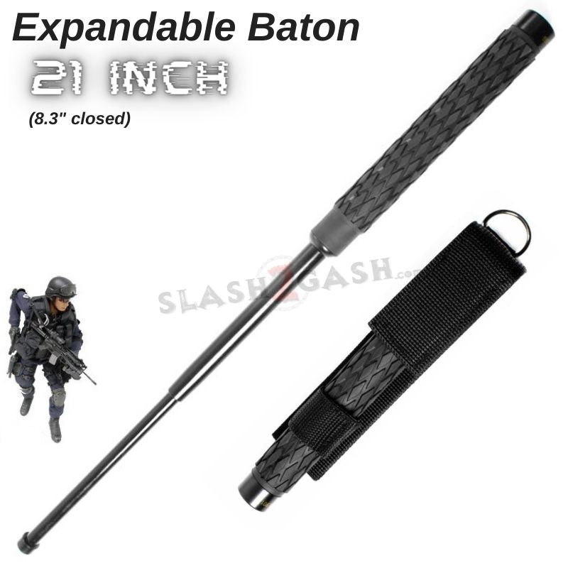 Expandable Baton Police Grade W/Sheath - Asst. colors/sizes 16 21 26 2 ...
