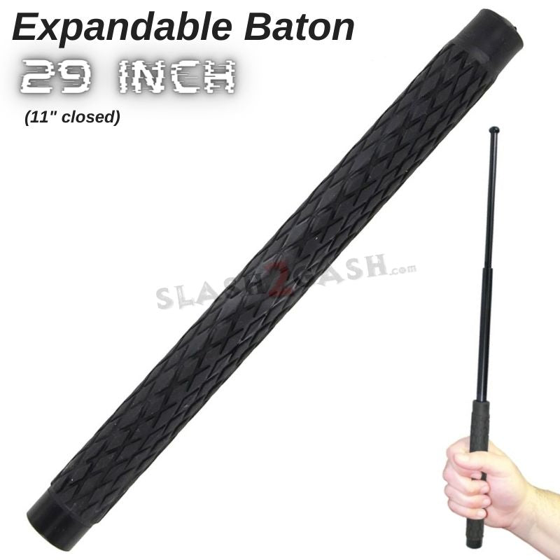 Expandable Baton Metal Police Stick w/ Sheath - 29" Inch – Slash2Gash