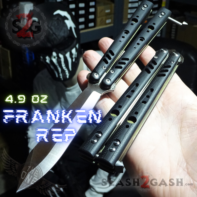 FrankenREP Butterfly Knife TITANIUM Balisong (clone) Replicant - V1 ...