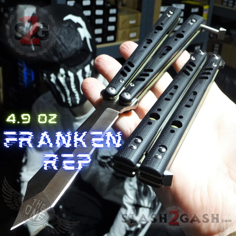 FrankenREP Butterfly Knife TITANIUM Balisong (clone) Replicant - V1 ...