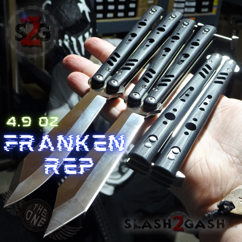 FrankenREP Butterfly Knife TITANIUM Balisong G10 - (clone) Replicant ...