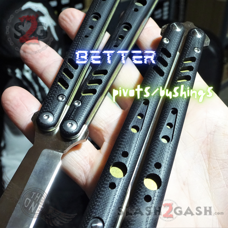 FrankenREP Butterfly Knife TITANIUM Balisong G10 - (clone) Replicant ...