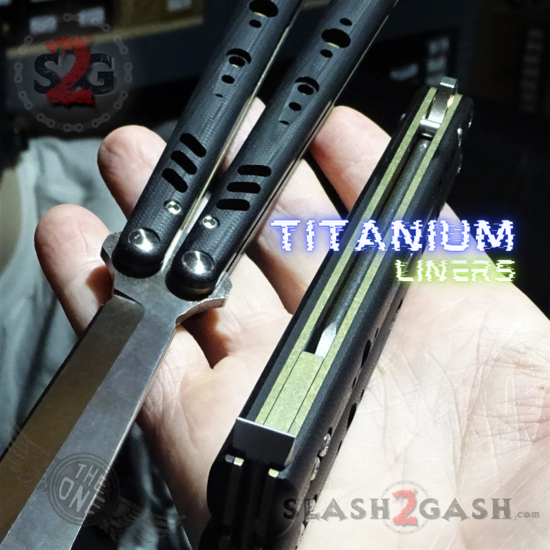 FrankenREP Butterfly Knife TITANIUM Balisong (clone) Replicant - V1 ...