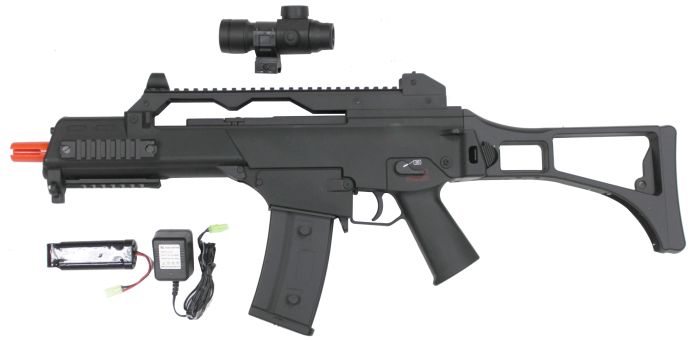 WELL G36 D68 Electric Airsoft Rifle Full Auto AEG - Hybrid Gearbox ...