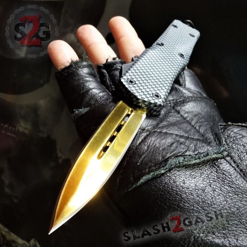Gold Recon OTF Knife D/A Carbon Fiber Switchblade *Limited Edtition ...