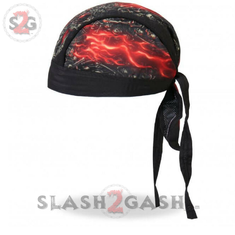 Hot Leathers Skull Made Of Skulls Headwrap Premium Motorcycle Durag ...