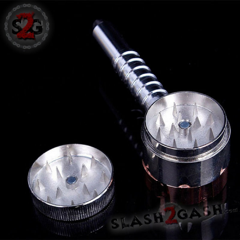 Six Shooter Rotating Revolver Smoking Bullet Metal Pipe w/ Grinder - V ...