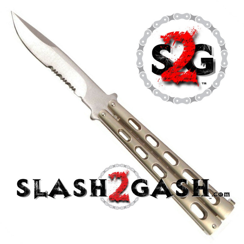 Jaguar HEAVY Butterfly Knife Big FAT Balisong - Asst. Colors – Slash2Gash