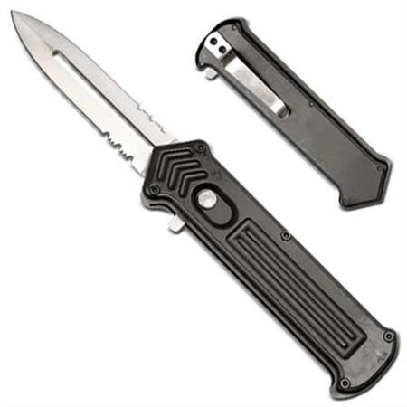 Cupid (Joker) OTF Automatic Knife Single Action Black Serrated – Slash2Gash