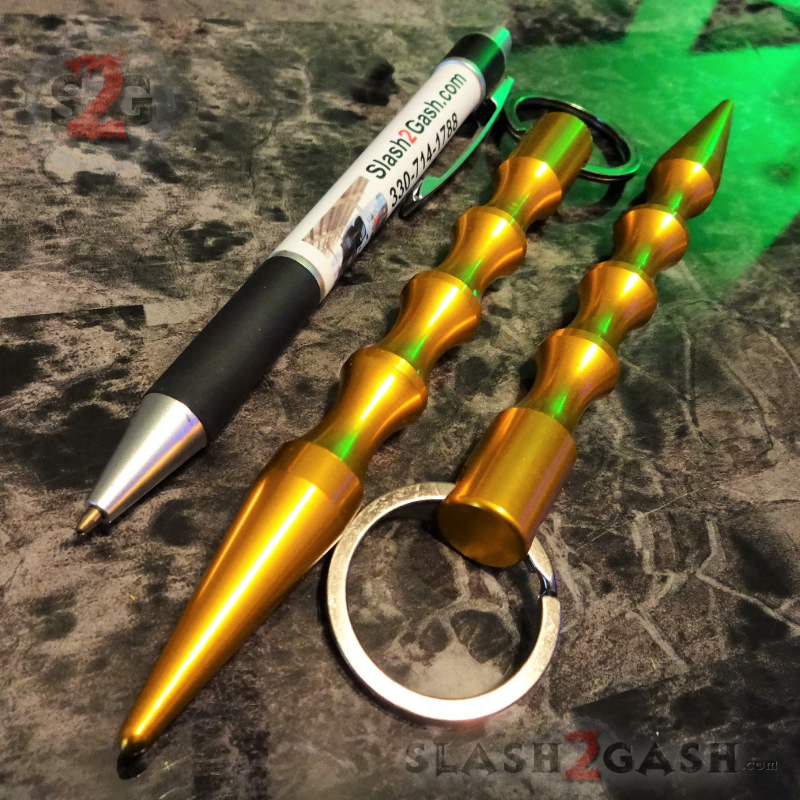 Wavy Kubotan Self Defense Stick Keychain Ninja Weapon - Asst. colors ...