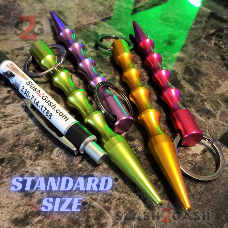 Wavy Kubotan Self Defense Stick Keychain Ninja Weapon - Asst. colors ...