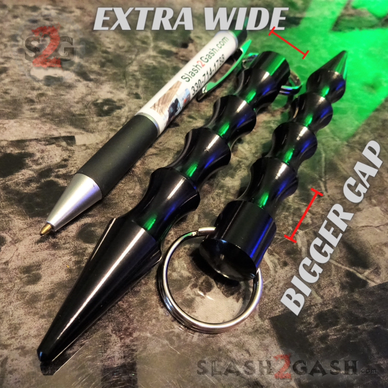 Wavy Kubotan Self Defense Stick Keychain Ninja Weapon - Asst. colors ...