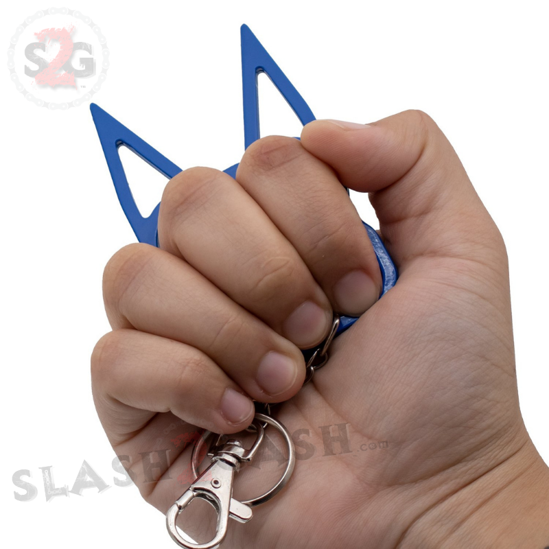 "Metal Cat" Self Defense Kitty Keychain Knuckles - Asst. colors ...