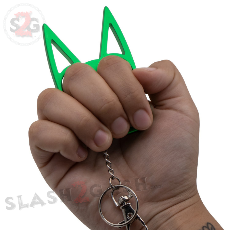 "Metal Cat" Self Defense Kitty Keychain Knuckles - Asst. colors ...