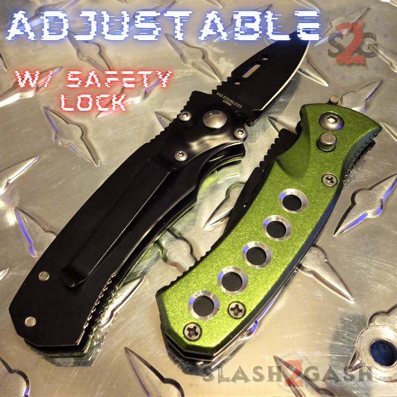 Mini Automatic Knife Cali Legal Switchblade w/ Safety - Asst. colors ...