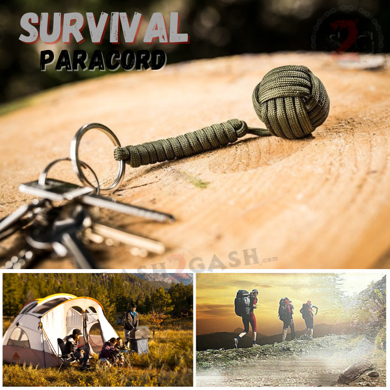 Monkey Fist Self Defense Survival Keychain Paracord - Assorted Colors ...